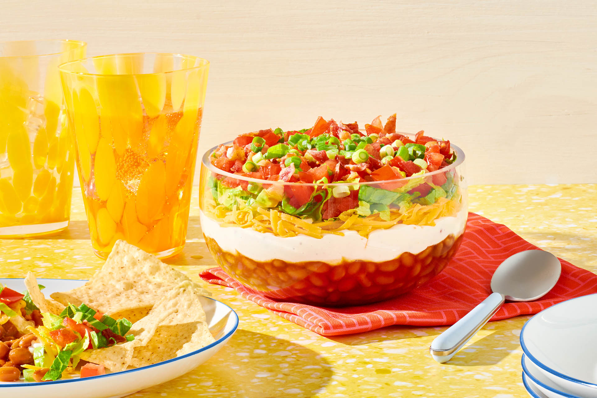 Layered Barbecue Bean Dip | BUSH’S® Beans