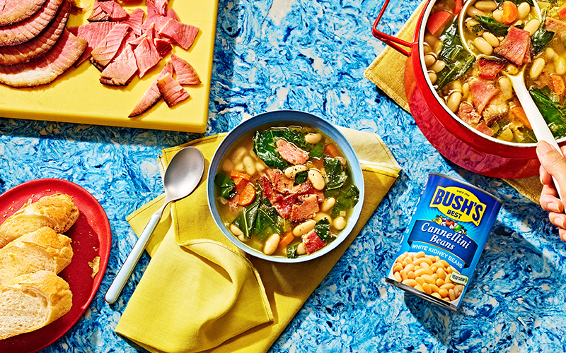 Bush’s® White Bean & Ham Bone Soup | BUSH’S® Beans